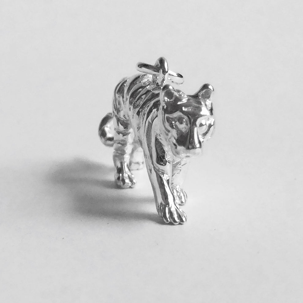 Tiger Charm | Sterling silver or Gold | Big Cat Pendant – Charmarama