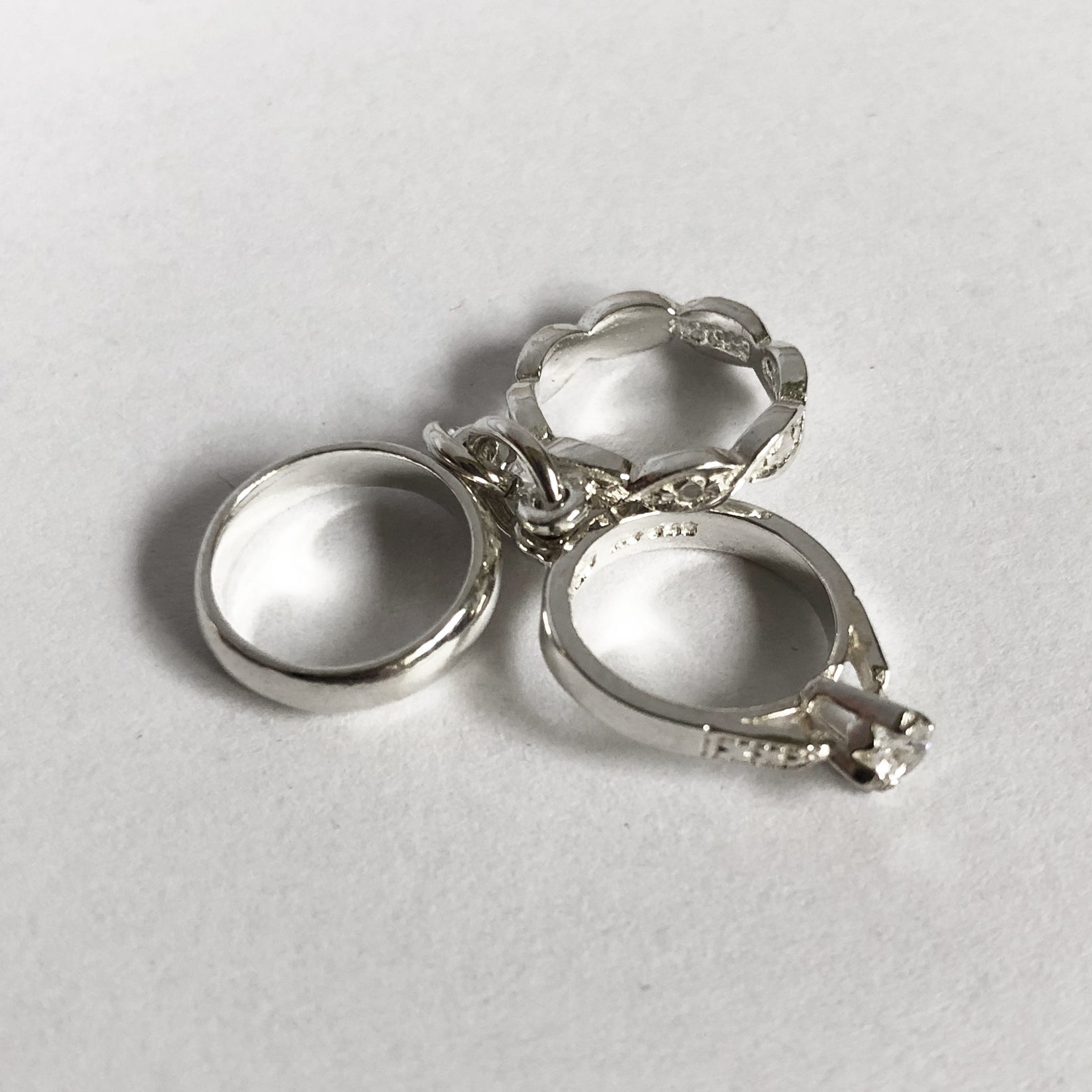Ring Set Charm | Sterling Silver or Gold – Charmarama