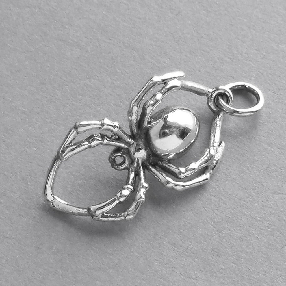 Spider Charm | Sterling Silver Pendant – Charmarama