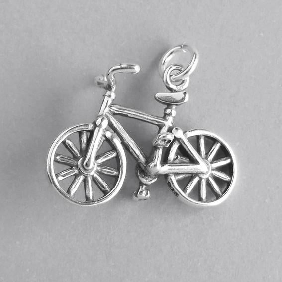 Bicycle Charm | Sterling Silver Pendant – Charmarama